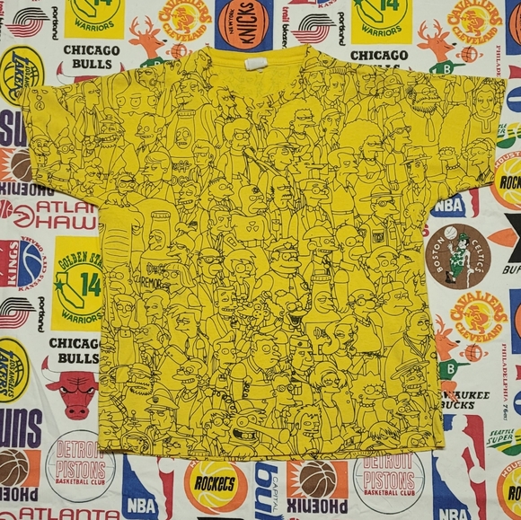 Delta | Shirts | Vintage Simpsons All Over Print Tshirt | Poshmark
